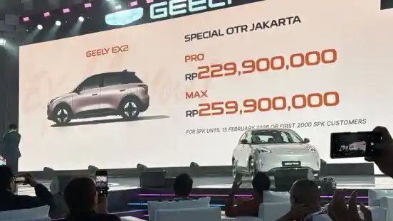 Geely EX2 Resmi Dijual Dengan Harga Mulai Rp 229 Jutaan
