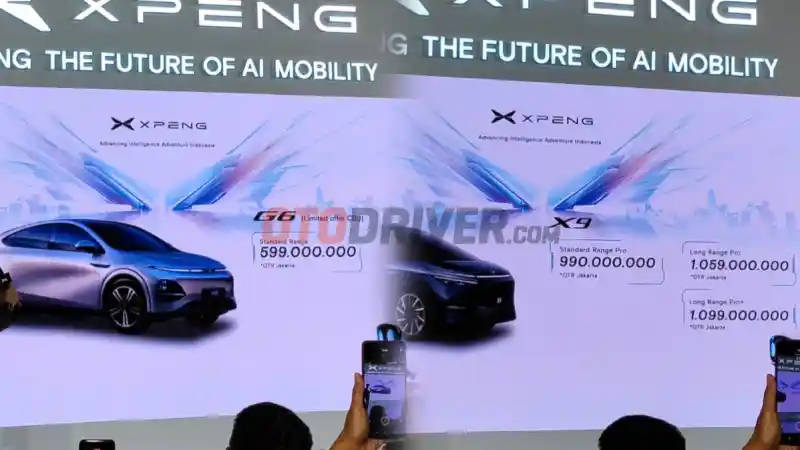 XPeng Umumkan Harga Resmi X9 dan G6 di Indonesia, Mulai Rp 599 Juta